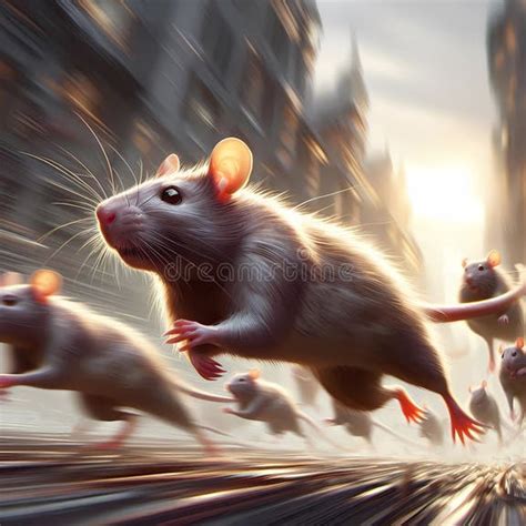 Rat Race Running Rats Stock Illustration Illustration Of Exhausted 363502185
