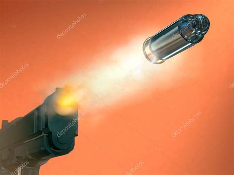 Gun Firing A Bullet Hd