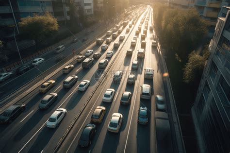 城市交通拥堵场景图片素材 正版创意图片600203426 摄图网