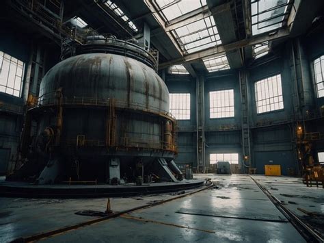 Abandoned Nuclear Reactors Premium Ai Generated Image
