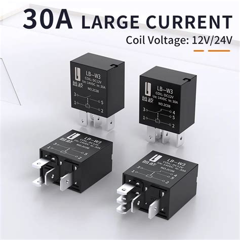 Lanboo 12v 24v 30a 4pin 5pin 1no 1no1nc
