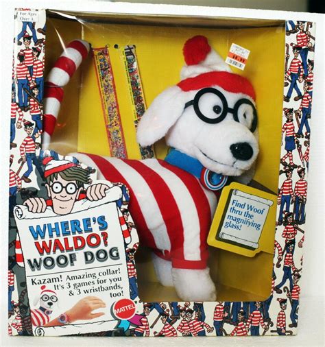 Wheres Waldo Mattel Plush Woof Doll 1991 3828944404