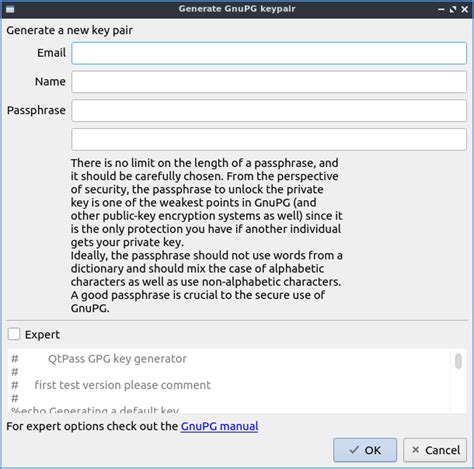 Chapter QtPass Lubuntu Manual Documentation