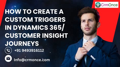 How To Create A Custom Triggers In Dynamics 365 Marketing Customer Insight Journeys Crmonce