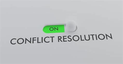 Switching On The Conflict Resolution Switch Stock Video Envato Elements