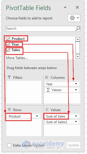 How To Compare Two Pivot Tables In Excel 3 Suitable Examples