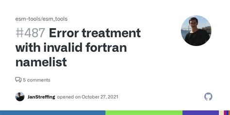 Error Treatment With Invalid Fortran Namelist Issue 487 Esm Tools