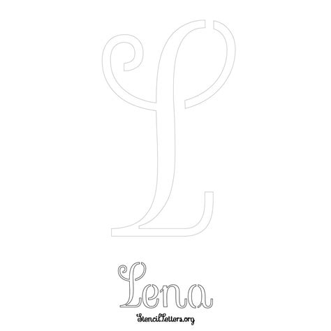 Lena Free Printable Name Stencils With 6 Unique Typography Styles And Lettering Bridges