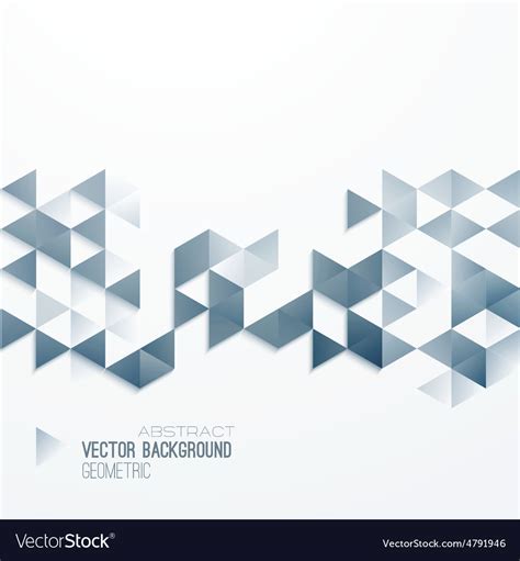 Abstract Geometric Background With Triangle Vector Image
