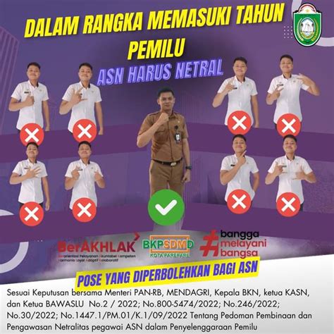 Bkpsdmd Parepare Sosialisasikan Pose Netralitas Bagi Asn Baca Pesan