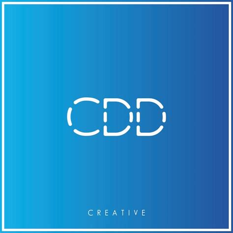 Cdd Premium Vector último Logo Design Creative Logo Vector Ilustração Minimal Logo Monograma