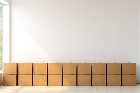Premium Photo 3d Cardboard Boxes Background