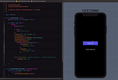 Handle Press And Release Events In Swiftui Serialcoderdev