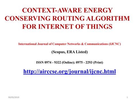 Context Aware Energy Conserving Routing Algorithm For Internet Of