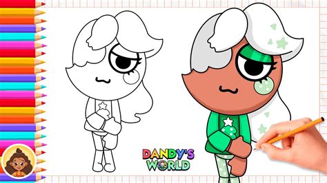 How To Draw Minty Pine Ginger From Dandys World Youtube