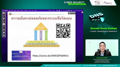 Cyber Security Knowledge Sharing ครั้งที่ 21 “ระบบ Dns Domain Name System ทางรอด ช่วยลดปัญหา