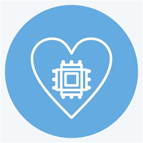 Icon Affective Computing Suitable For Data Analytics Symbol Blue Eyes Style Simple Design