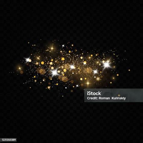 투명 한 배경에 스타 먼지 반짝이 입자입니다 벡터 일러스트매직 검은색에 대한 스톡 벡터 아트 및 기타 이미지 검은색 공휴일 금 금속 Istock