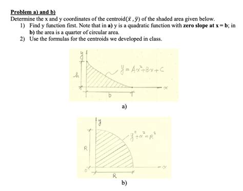 Solved Problem A And B Determine The X And Y Coordinates Chegg