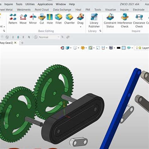 Zw3d Fitur Explode Animation Komponen Assembly