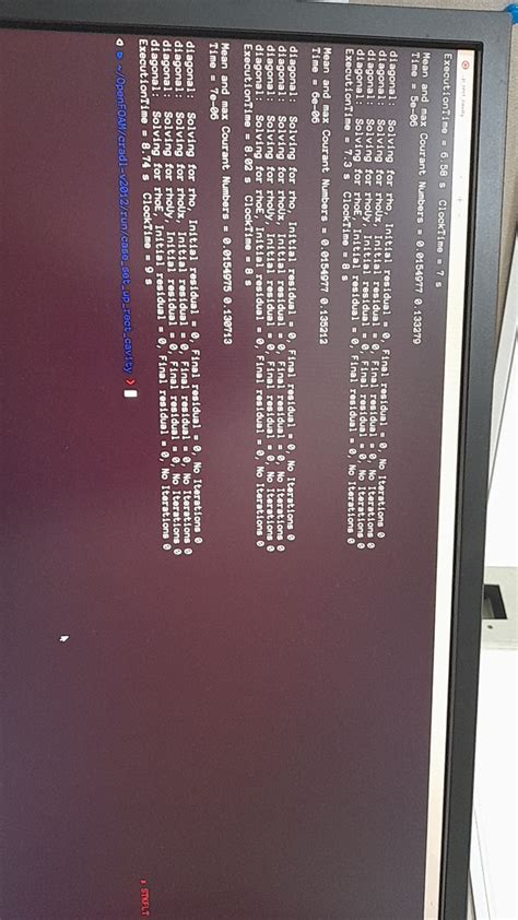 Floating Point Expecption Error RhoCentralFoam R OpenFOAM