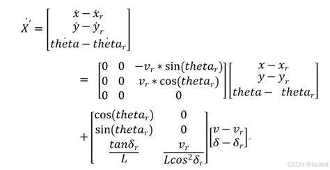 车辆运动学建模 Lqr轨迹跟踪 C实现 Csdn博客