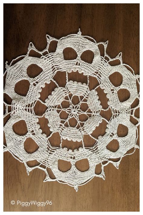 Crocheted Jack Skull Doily Pattern Skull Doily Pattern Free Crochet