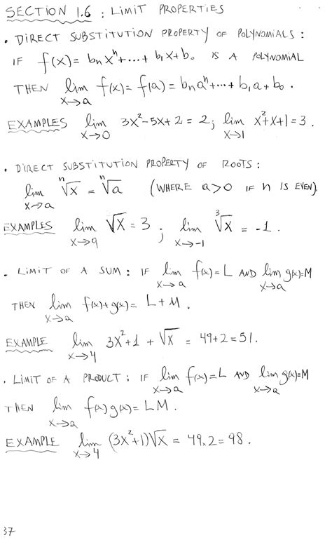 Section Calculus Notes From Fernando Szechtman MATH Studocu