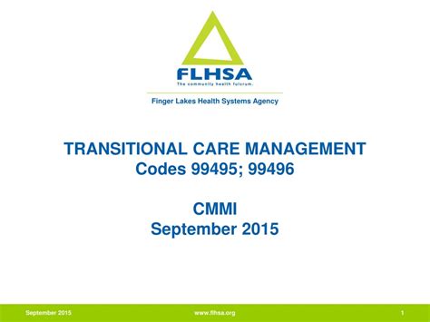Ppt Transitional Care Management Codes 99495 99496 Cmmi September