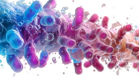 Bacterial Biofilm Formation Diagram Stock Image Image Of Microbiology