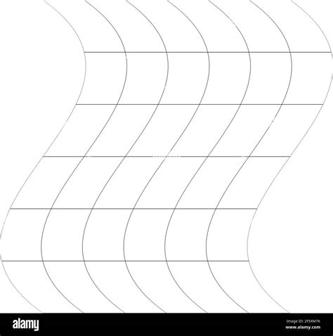 grid mesh with deform distort effect abstract vector element — stock