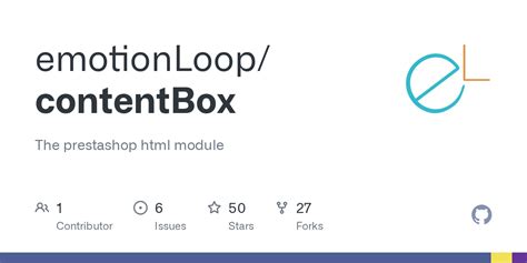 Github Emotionloopcontentbox The Prestashop Html Module