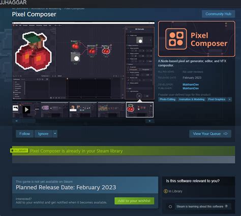 Steam Key Released Pixel Composer By MakhamDev