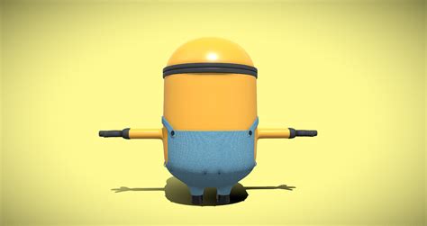 Minions Carl Character 3d Model By Azinkey