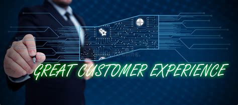 Handwriting Text Great Customer Experience Concept Meaning Responding To Clients With Friendly