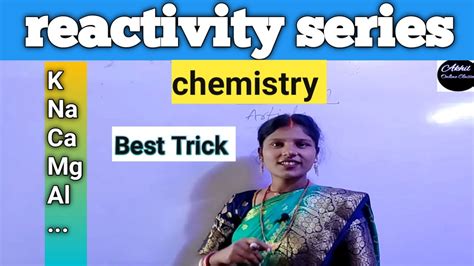 Reactivity Series Chemistry YouTube