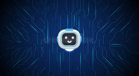 Chat Bot With Artificial Intelligence On A Circuit Board A Digital