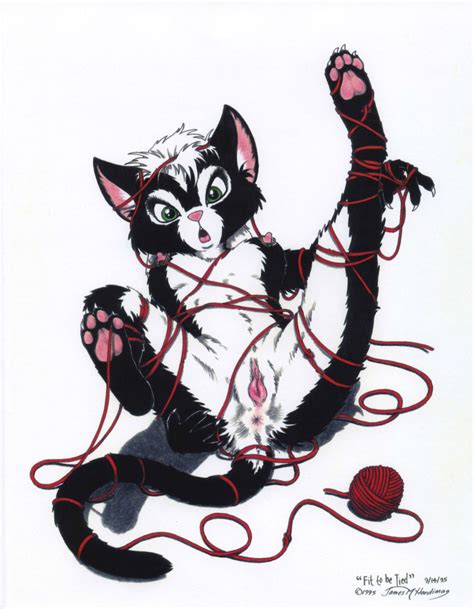 Rule 34 1995 Anus Breasts Claws Cute Feline Female Green Eyes James M Hardiman Nipple Piercing