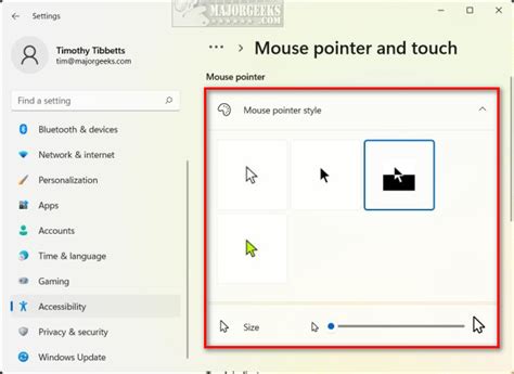How To Change Your Mouse Pointer Size Style And Color In Windows MajorGeeks