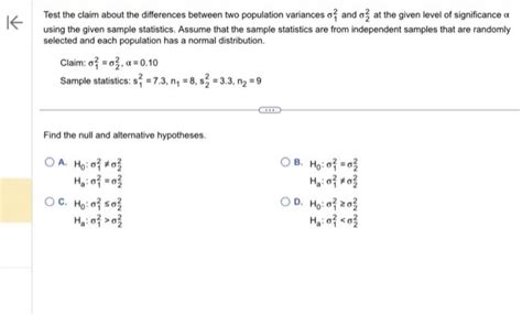 [solved] Test The Claim About The Differences Between Two