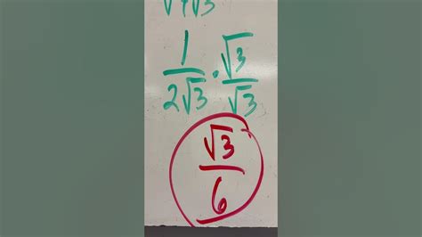 Rationalize Denominators 2 Youtube