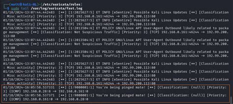 How To Install Suricata In Kali Download Rulesets And Generate A Custom Alert Matts