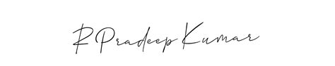 82 R Pradeep Kumar Name Signature Style Ideas Free Esignature