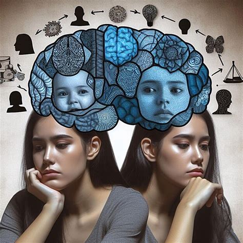 Bipolar Disorder Concept Premium Ai Generated Image