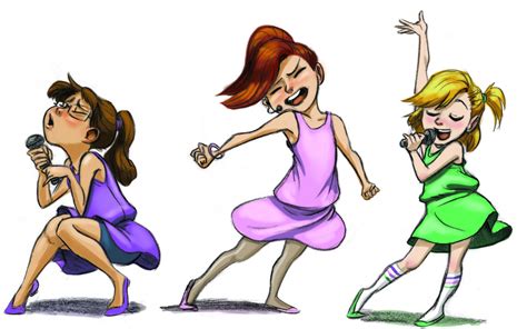 The Girls Of Rock And Roll Human Chipettes Joshua Oteros Sketchblog