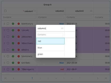 Plutogrid A Datagrid That Can Be Operated With The Keyboard In