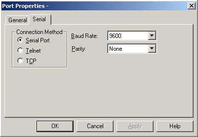 Serial Port Properties Serial Port Connection CIMPLICITY 2022