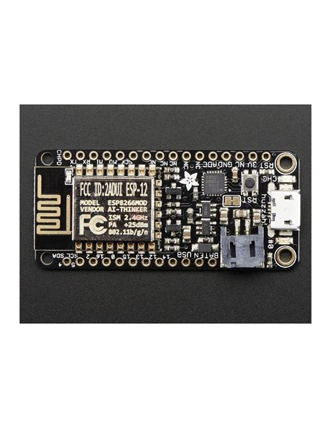 Adafruit Feather Huzzah With Esp8266 Wifi Adafruit Feather Ptr0