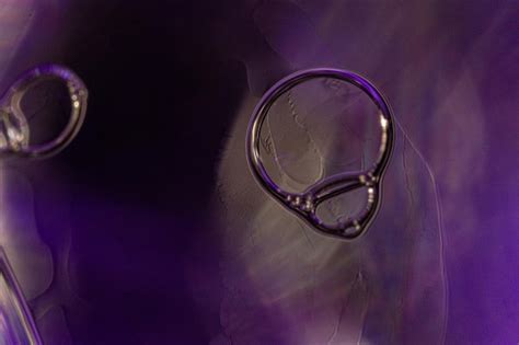 Premium Photo High Angle View Of Bubbles In Glass