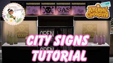 Gas Station Building Sign Tutorial Custom Code Pixel Art Acnhdesigns Youtube